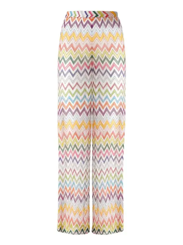Missoni Zigzag Pattern Palazzo Pants - Multicolor