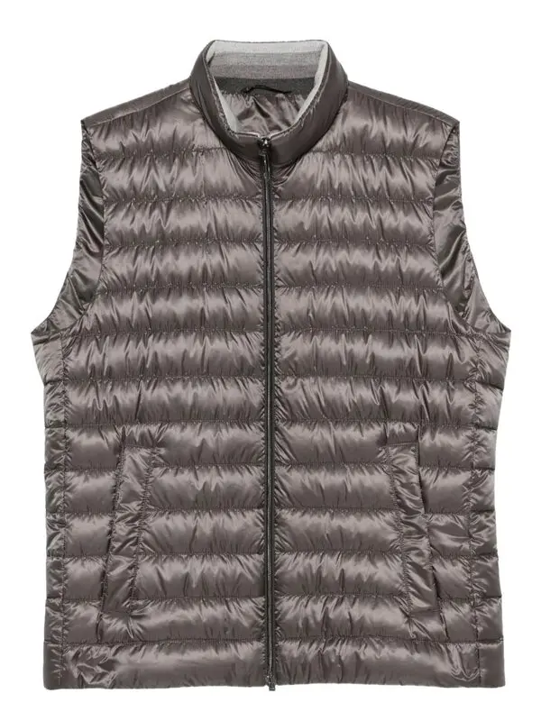 Herno Quilted Sleeveless Vest - Gray