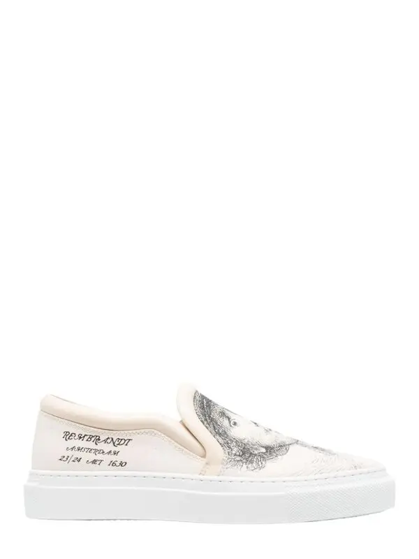 J.W.ANDERSON Sketch-print Sneakers - White