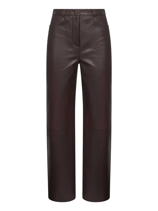 Loulou De Saison Cobe Straight-leg Pants - Black