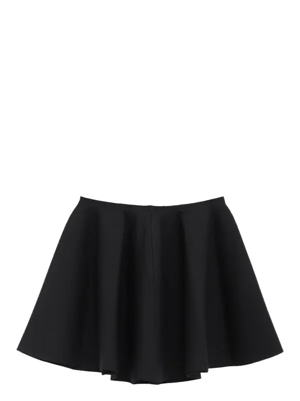 Alaïa Flared Skirt With Elasticated Waist - Black
