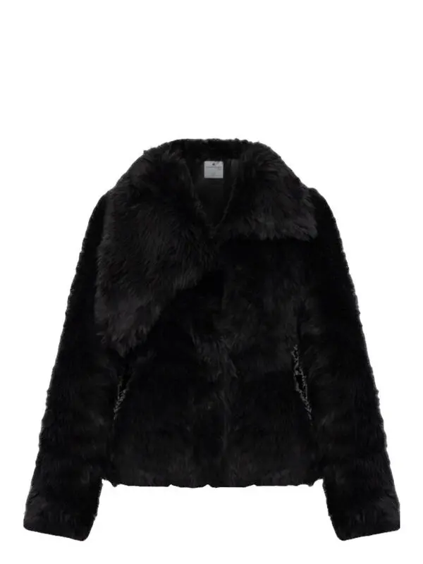 COURREGES Faux Fur Jacket - Black
