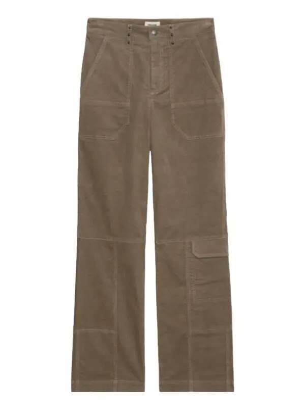 Zadig&Voltaire Pepper Corduroy Straight Trousers - Latte