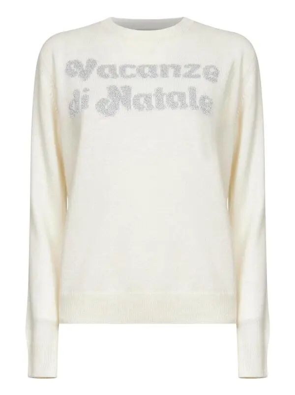 MC2 SAINT BARTH Vacanze Di Natale" Knitwear Pullover - White