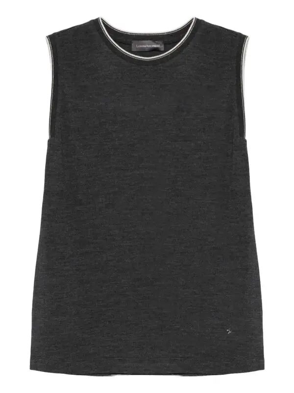 Lorena Antoniazzi Sleeveless Round Neck Tank Top - Gray