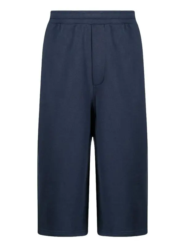 Kenzo Little X Logo Print Oversized Shorts - Blue
