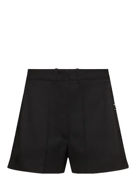 LOW CLASSIC Wool Blend Bermuda Shorts - Black