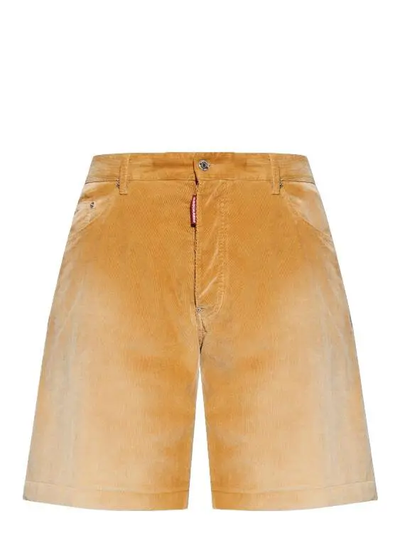Dsquared2 Corduroy Five-pocket Shorts - Nude