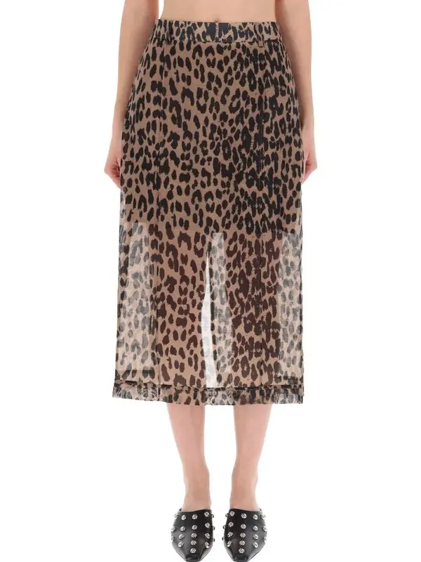 Baum Und Pferdgarten Shevin Midi Skirt With Animal Print - Brown