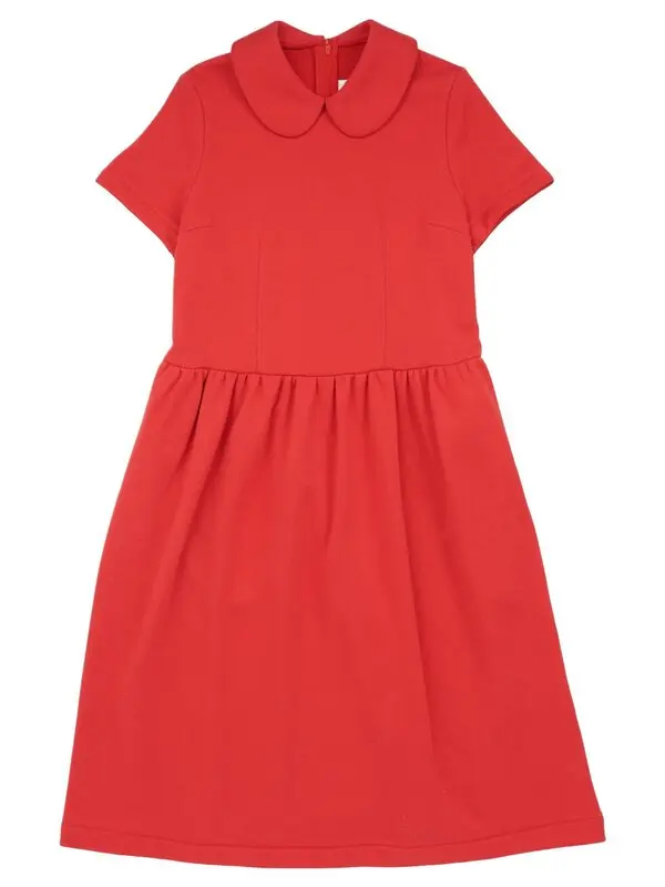 Comme Des Garçons Short Sleeve Collared Dress - Red