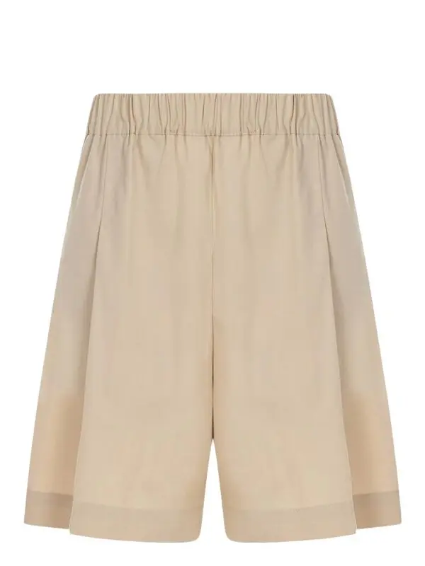LANEUS Elasticated Logo Track Shorts - Nude