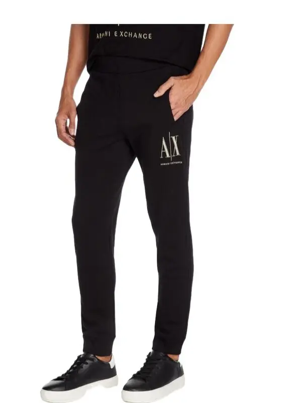 Armani Exchange Logo Jogger Trousers - Black