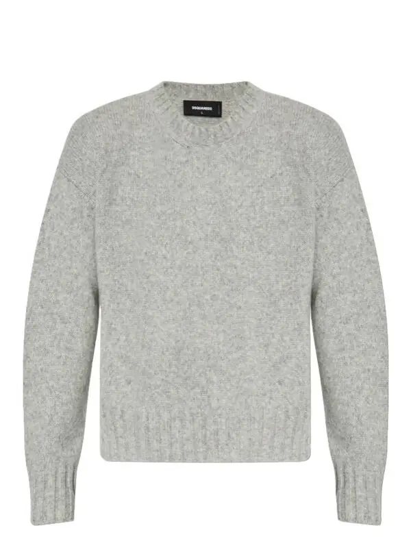 Dsquared2 Mélange Effect Crew Neck Jumper - Gray