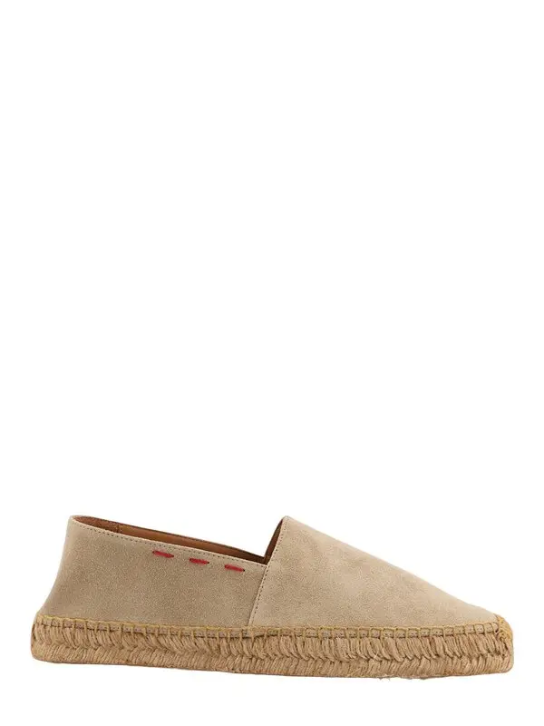 Kiton Square-toe Slip-on Espadrilles - Nude