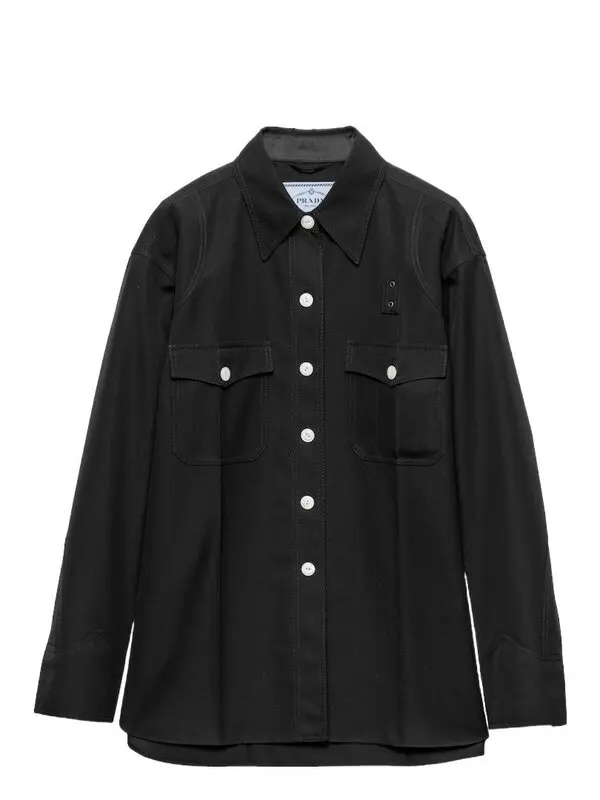 Prada Gabardine Shirt - Black