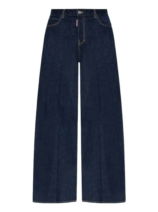 Dsquared2 Dark Rinse Wash Traveller Jeans - Navy Blue