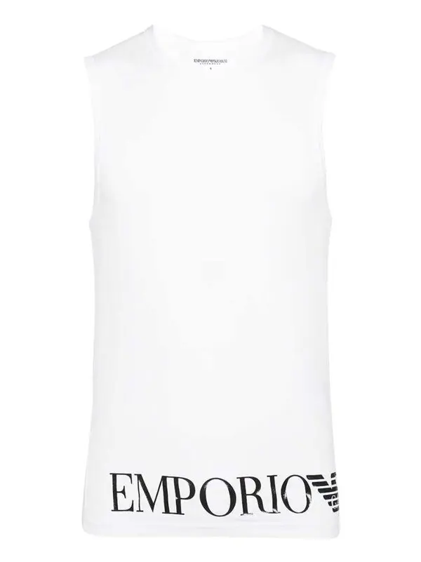Emporio Armani Logo Vest - White