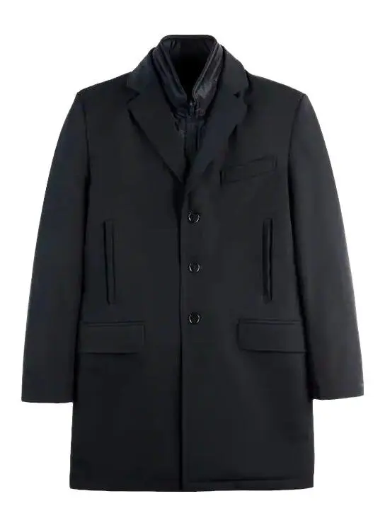 FAY Technical Gabardine 3-in-1 Double Coat - Blue