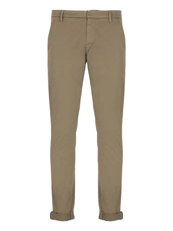 DONDUP Mid-rise Straight-leg Trousers - Gray