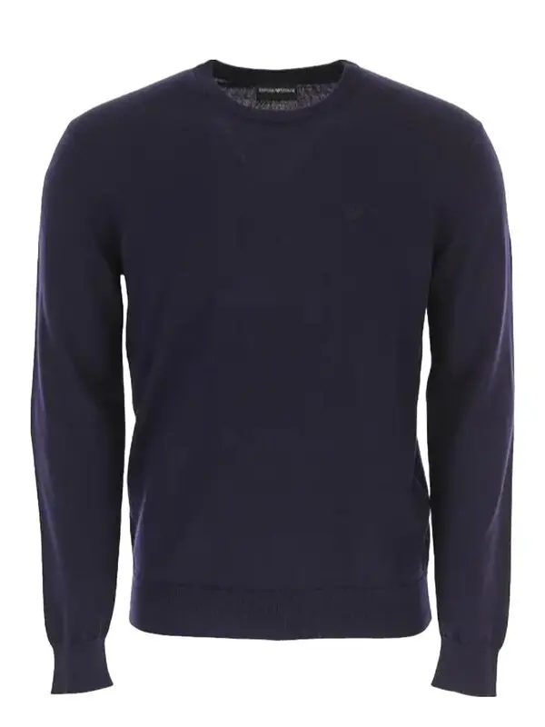Emporio Armani Wool Knitted Pullover - Black