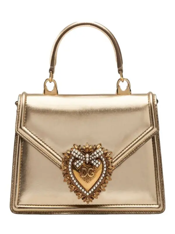 Dolce & Gabbana Dolce Gabbana Devotion Small Crossbody Bag - Nude