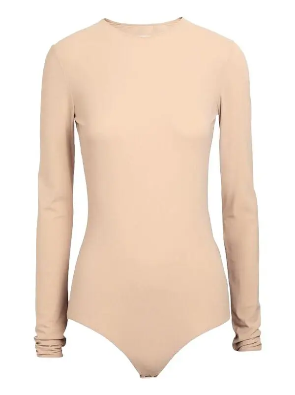 MAISON MARGIELA Long-sleeve Bodysuit With Four-stitch Detail - Nude