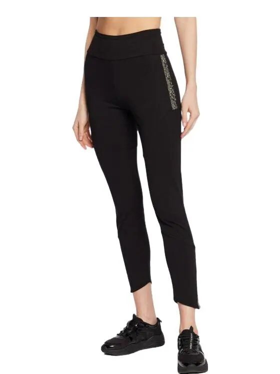 EA7 Elastic Waist Leggings - Black