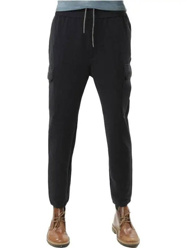 Emporio Armani Slimming Cargo Pants - Black