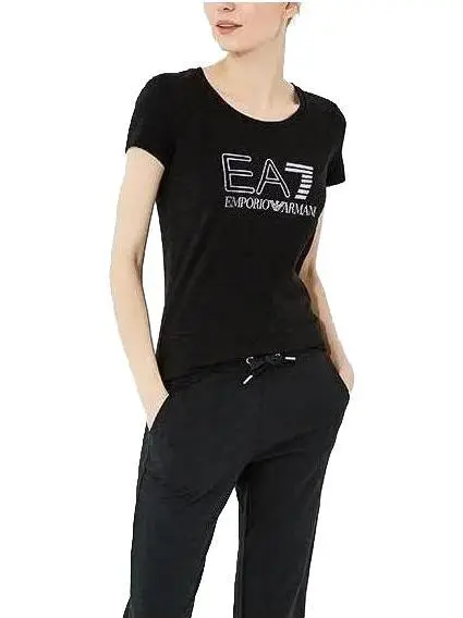 EA7 Logo T-shirt - Black
