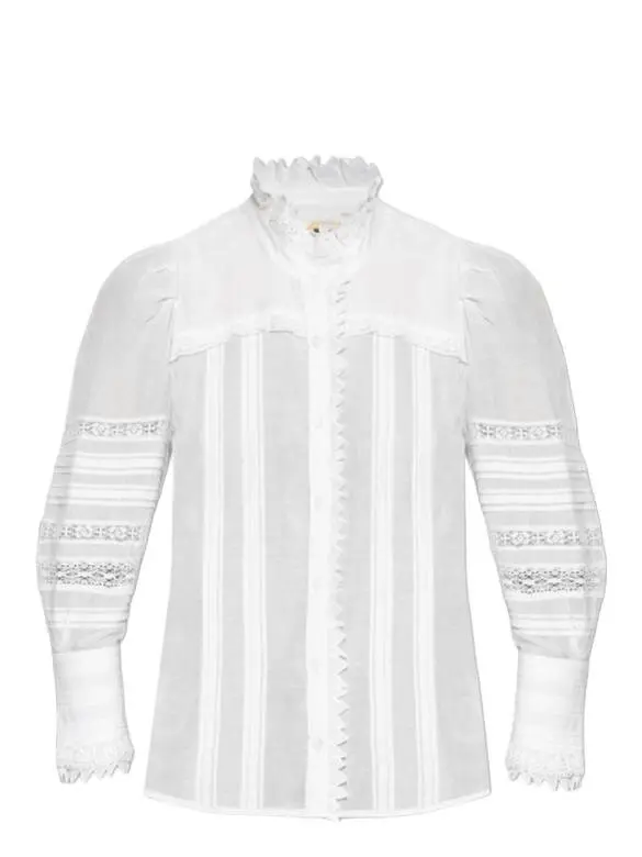 Zadig&Voltaire Trevy Pintuck Detailing Shirt - White