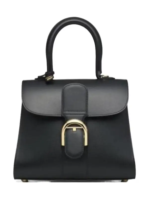 Delvaux Logo Shoulder Bag - Black
