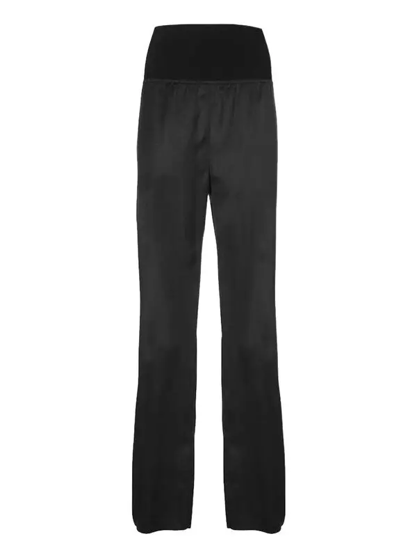 Givenchy Elastic Waist Casual Pants With Logo Detail - Black