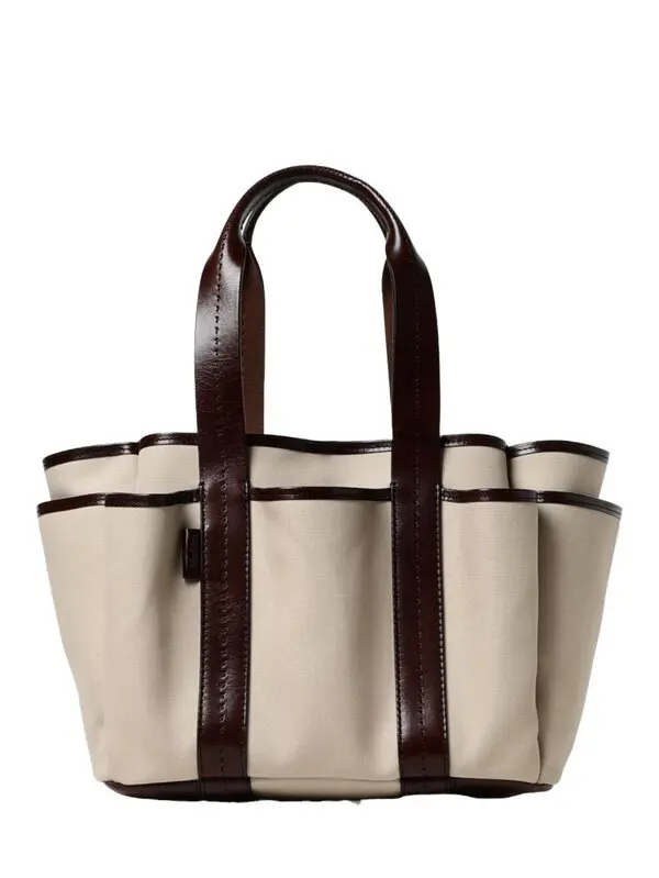 Max Mara Giardiniera Canvas Tote Bag - Nude