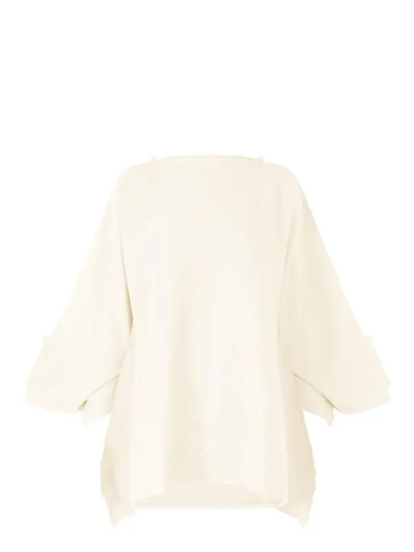 Issey Miyake Square Rib Ap Sweater - Frosty White
