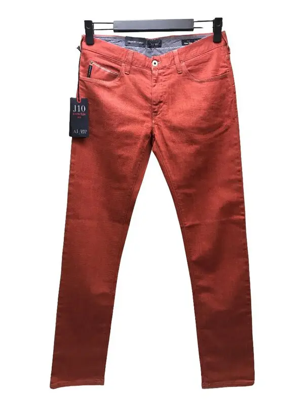 Emporio Armani Straight Leg Jeans - Red