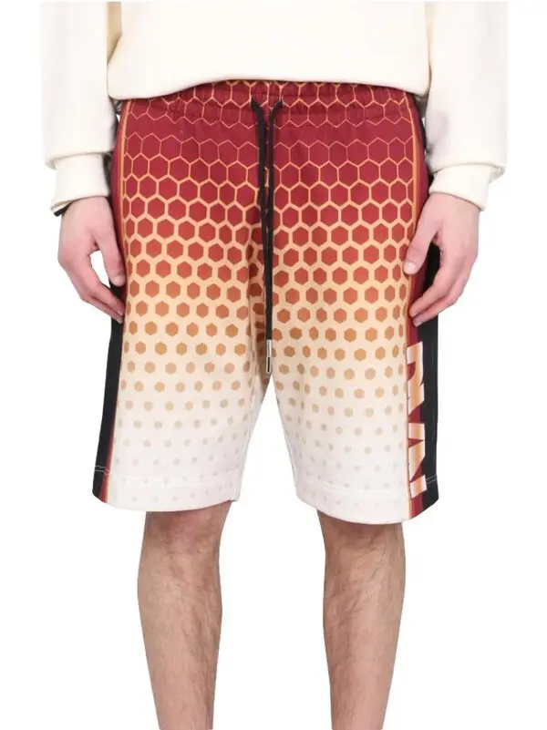 Dries Van Noten Printed Drawstring Bermuda Shorts - Multicolor