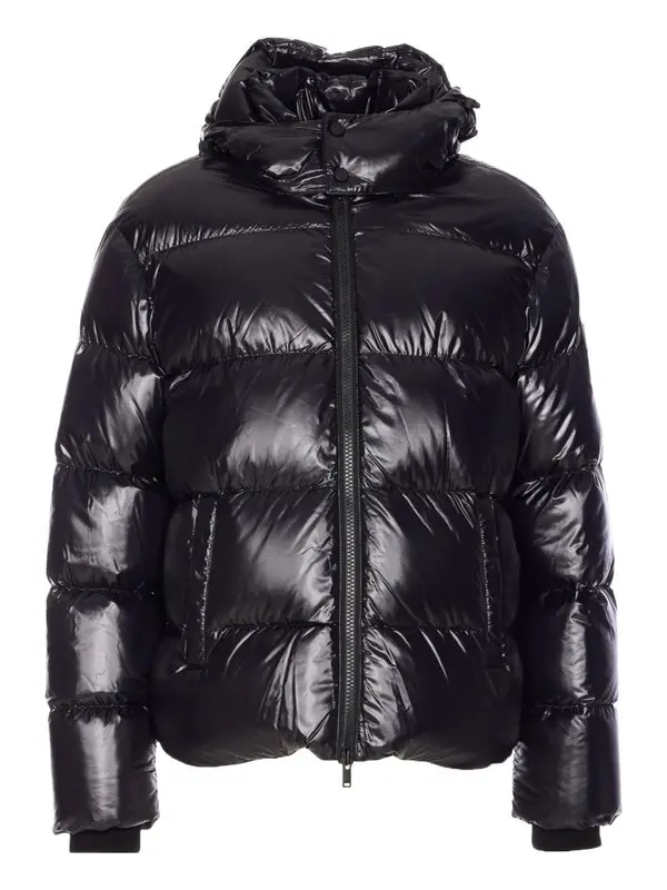 Moose Knuckles Puffer Jacket With Removable Hood - Black