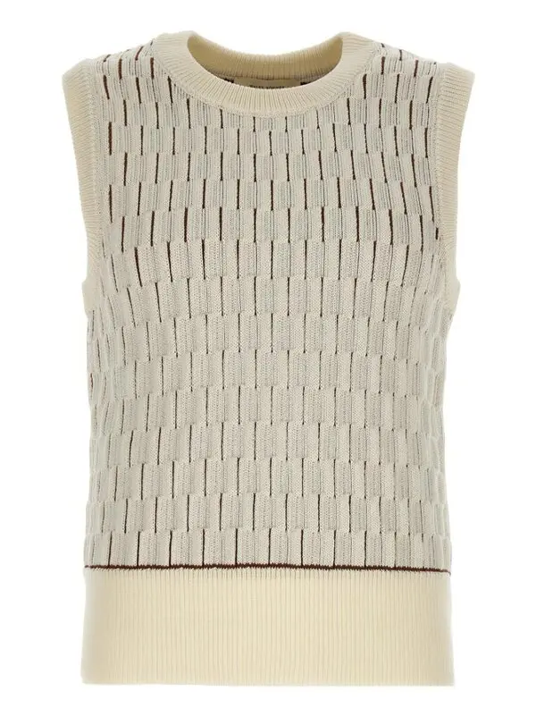 WALES BONNER Legacy Knitted Tank Top - Nude