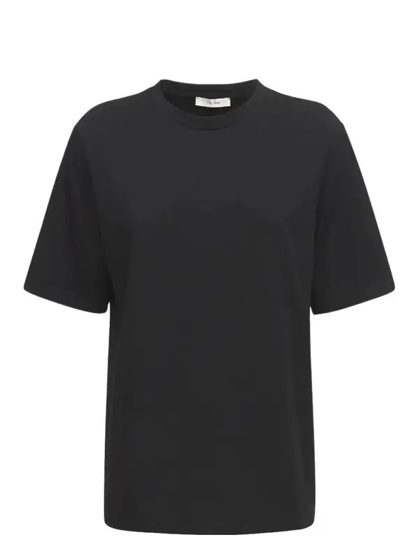 THE ROW Short-sleeved Round Neck T-shirt - Black