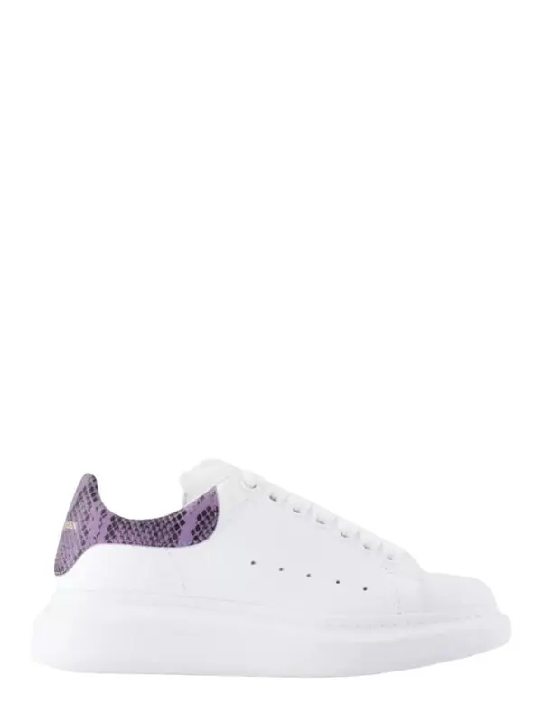 Alexander McQueen Oversized Lace-up Sneakers - White/multi Lilac