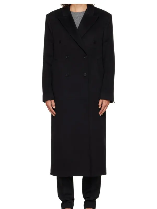 Loulou De Saison Rosco Double-breasted Coat - Black