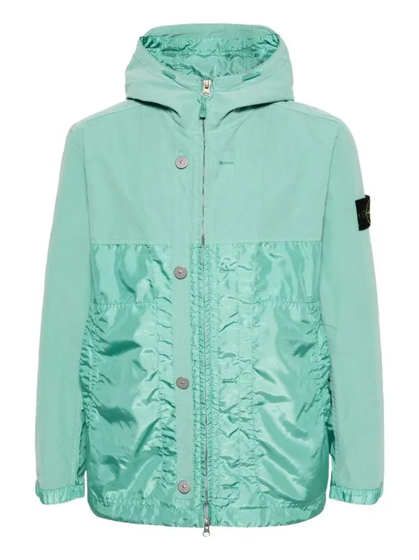 Stone Island Lightweight Hooded Jacket - Light Green