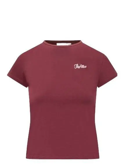 Attico Jersey T-shirt - Burgundy