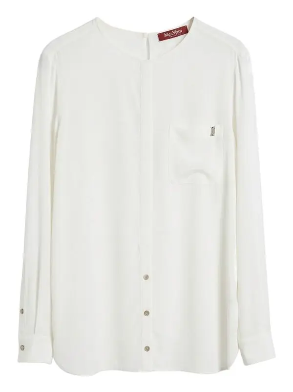 Max Mara Embellished Collar Shirt - Gray
