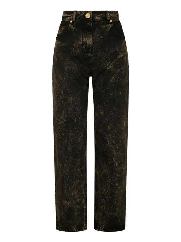 Balmain Straight Denim Jeans - Black