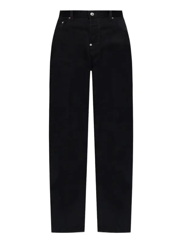Dsquared2 Wide-leg Jeans With Visible Stitching - Black