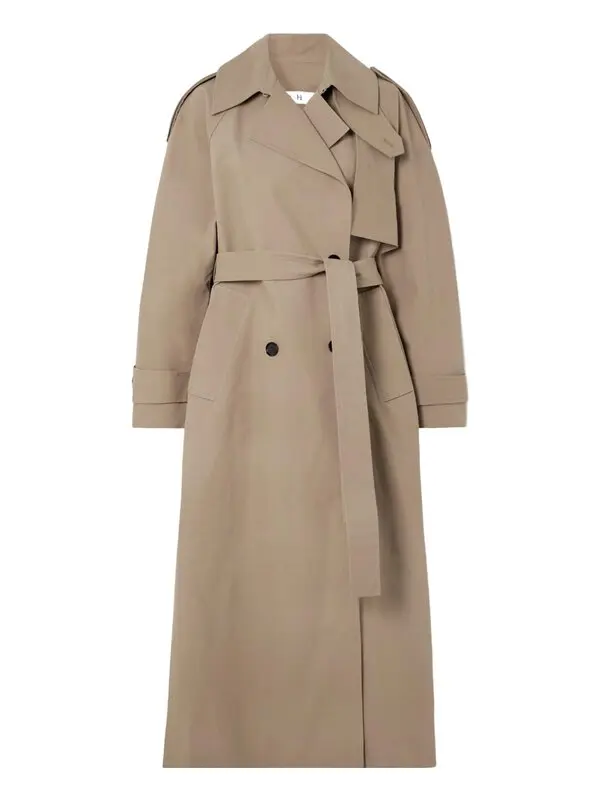 RÓHE Double-breasted Trench Coat - Brown