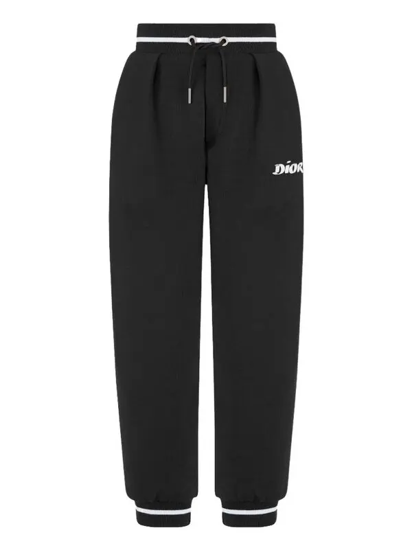Dior Drawstring Sweatpants - Black
