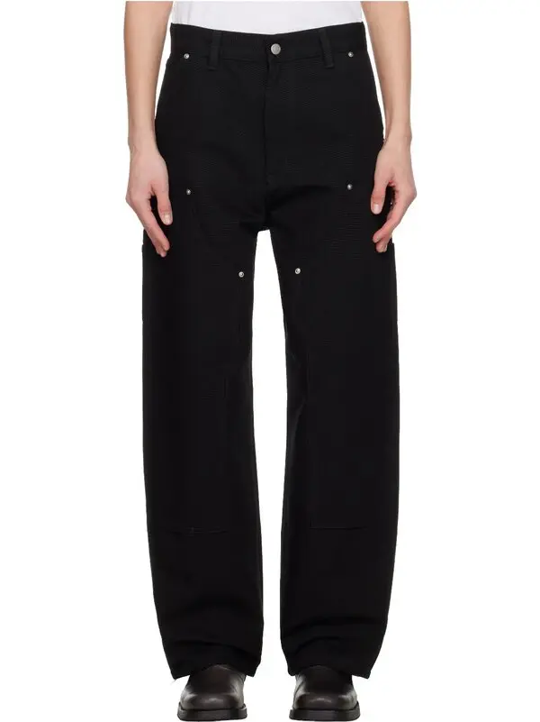 Carhartt Studded Loose Fit Trousers - Black