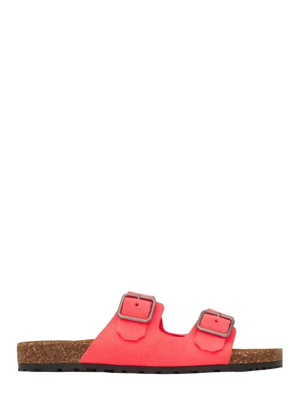 Saint Laurent Jimmy Double-strap Slip-on Sandals - Multicolor